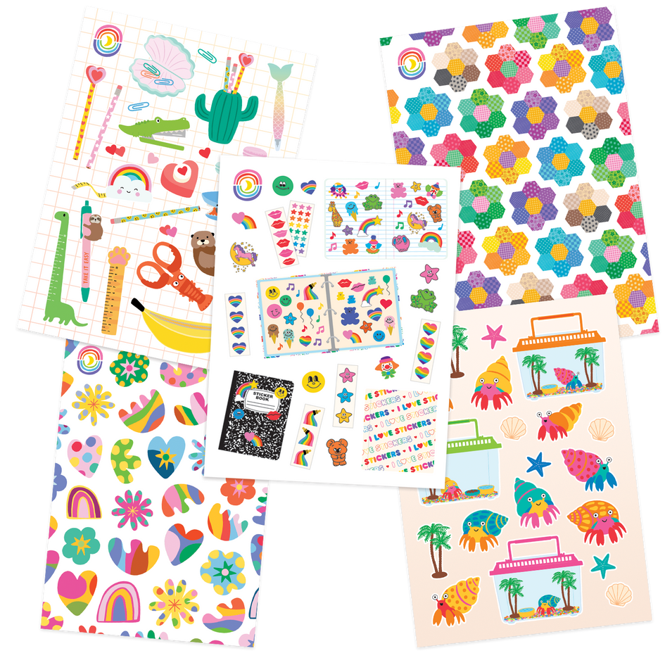 Follow the Rainbow Mail Foil Sticker Sheet