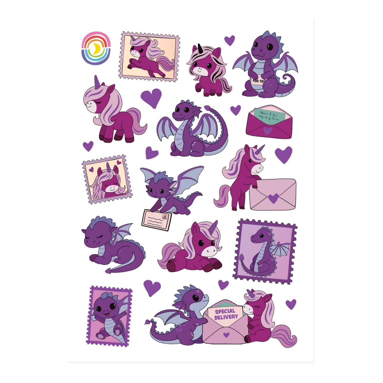 Enchanted Express Hologram Sticker Sheet